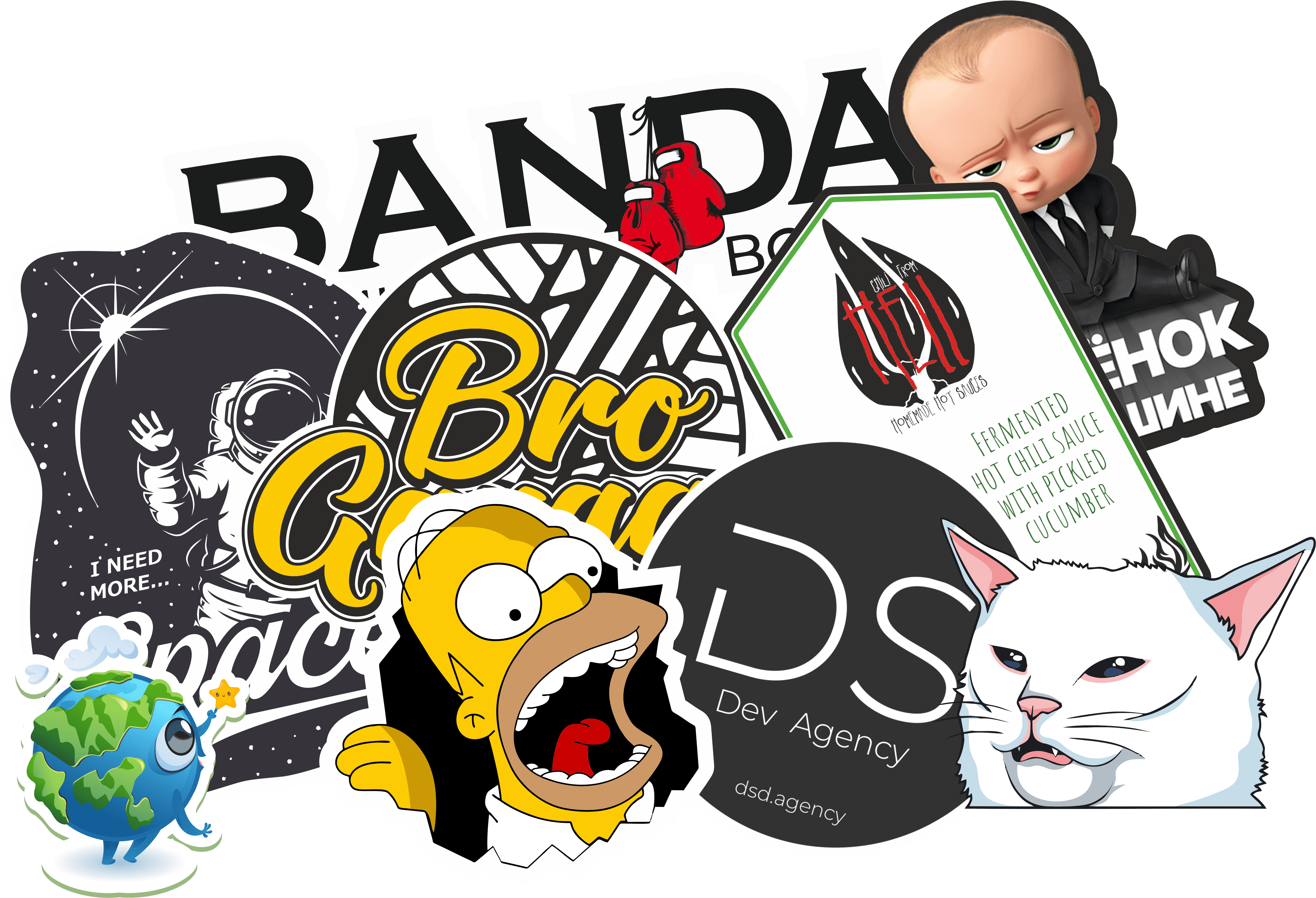 Наклейка спортивная на сноуборд 170х33 см лицо абстракция